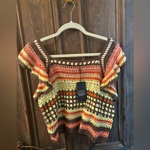 Rails | Tops | Nwt Rails Anna Tropical Crochet Top Xl | Poshmark